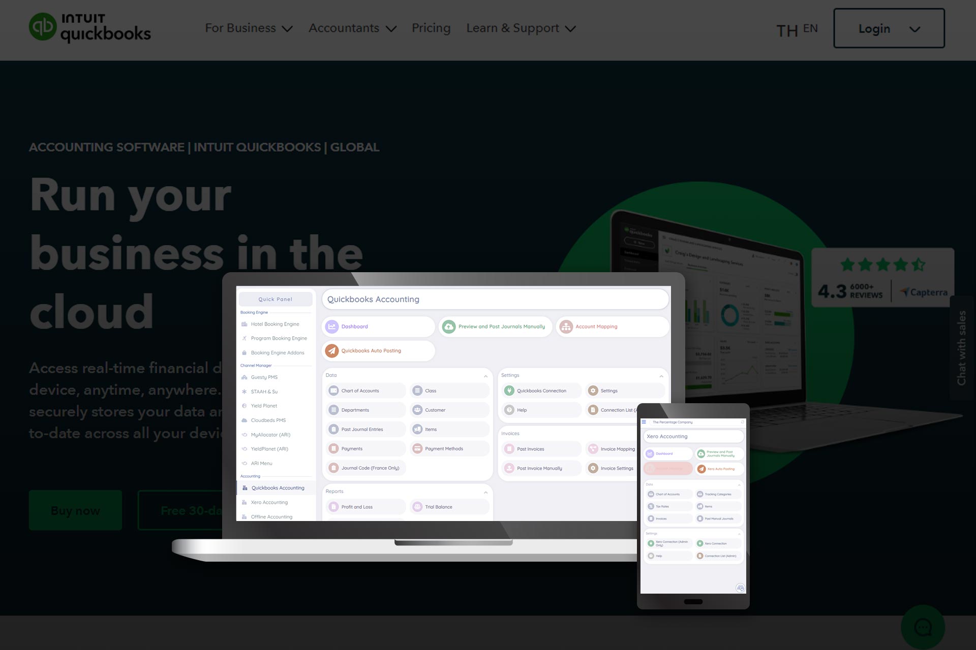 The Percentage App - Cloudbeds PMS Accounting Interface